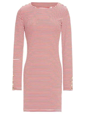 MELISSA ODABASH Striped Jersey Mini Dress
