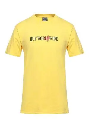 HUF T-shirt Size Cotton - Yellow