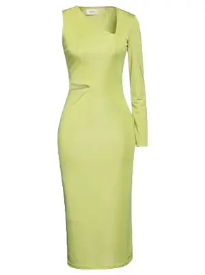 VICOLO Midi Bodycon Dress Green