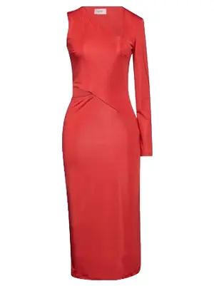 VICOLO Midi Bodycon Dress - Red