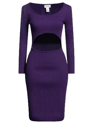 VICOLO VICOLO Midi Bodycon Dress Deep Purple