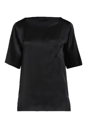 CARACTÈRE CARACTÈRE Mandarin Collar Top Black