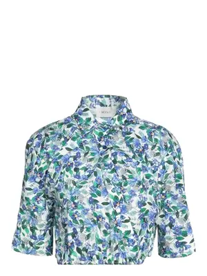 VICOLO Floral Print Shirt - Blue