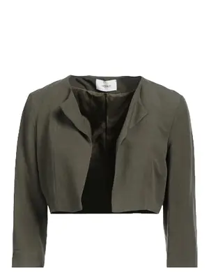 VICOLO VICOLO Single-Breasted Blazer Military Green