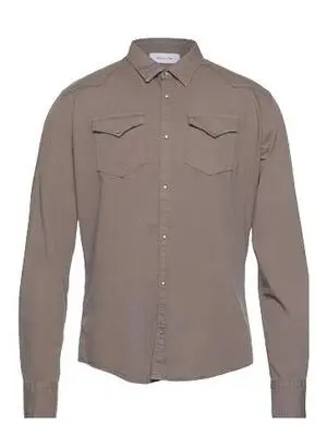 AGLINI Shirt Size Cotton, Elastane - Grey