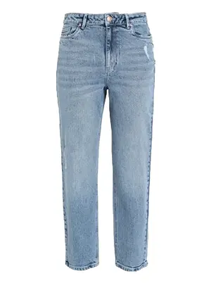 Vero Moda Mom Jeans With Five-pocket Detailing - Blue