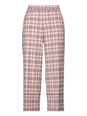 DIANA GALLESI Tartan Straight Leg Pants - Pink