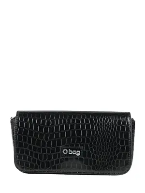 O BAG Handbag In Polyurethane, Pes, And Cotton - Black
