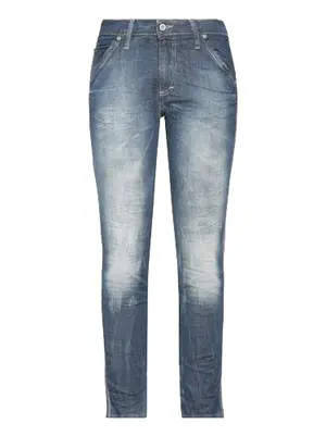PLEASE Skinny Jeans With Side Stripes - Blue