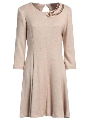 RINASCIMENTO Mini Dress Beige