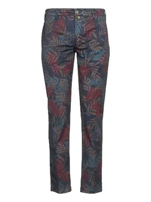 JACOB COHЁN Floral Design Tapered Chinos - Navy