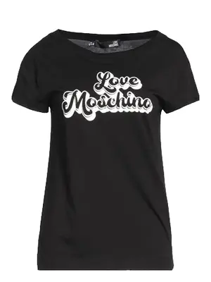 Moschino LOVE MOSCHINO Logo-Print T-Shirt Black