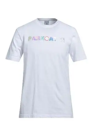 PARKOAT Man T-shirt White Size M Cotton White