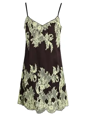 Topshop Mini Slip Dress - Brown