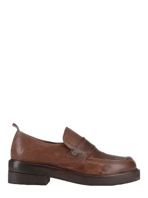 OXS O.X.S. Leather Loafers Brown