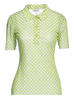 Baum Und Pferdgarten Polo Shirt With Checked Pattern - Green