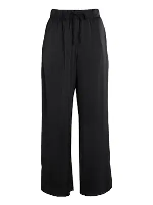 Topshop Wide Leg Pants - Black