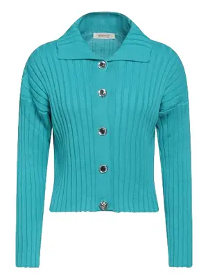 KONTATTO Knitted Cardigan - Blue