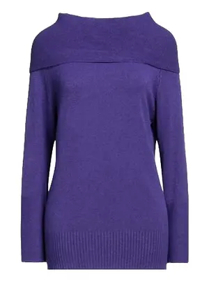 BIANCOGHIACCIO BIANCOGHIACCIO Turtleneck Knit Top Purple
