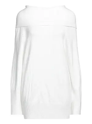 BIANCOGHIACCIO BIANCOGHIACCIO Turtleneck Knit Top White