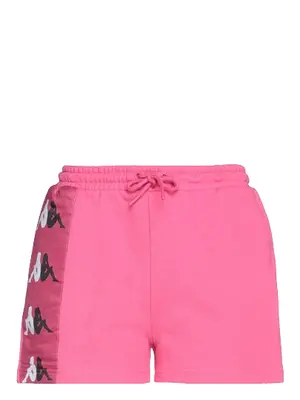 Kappa Cotton-Blend Fleece Shorts Pink
