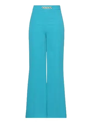 VICOLO VICOLO Wide Leg Pants With Appliqués Turquoise