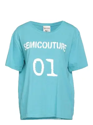 SEMICOUTURE SEMICOUTURE Printed T-Shirt Blue