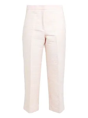 19.70 NINETEEN SEVENTY Tapered Jacquard Pants - Pink