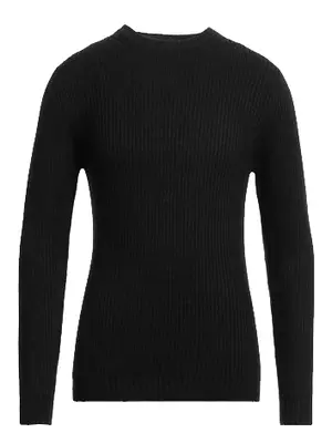 SEINSE Knitted Medium Weight Sweater Black