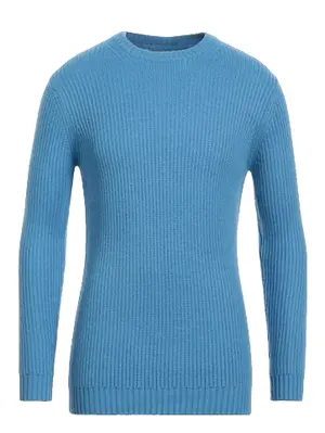 SEINSE Knitted Medium Weight Sweater Blue