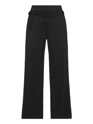 KAOS JEANS Wide-leg Cropped Jeans - Black