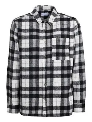 Topman Shirt Size Polyester, Synthetic Fibers, Cotton, Viscose, Wool - Grey