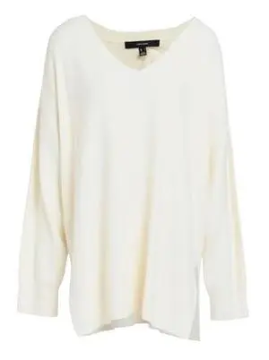 Vero Moda Sweater In Ecovero Viscose Blend White