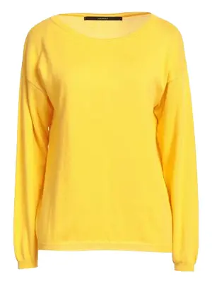 BELLWOOD Knitted Cotton Sweater - Yellow