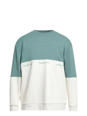 TAKESHY KUROSAWA Cotton-blend Two-tone Sweatshirt - Green
