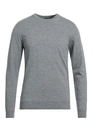 Alpha Studio ALPHA STUDIO Solid Knit Sweater Light Grey