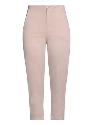 European Culture Straight-Leg Cropped Trousers Pink