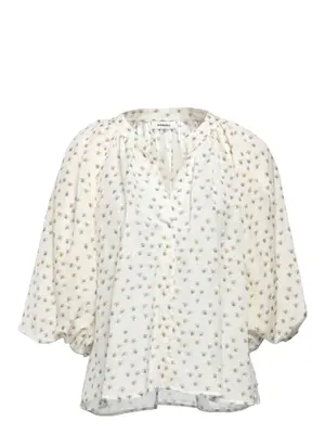 Sandro Floral-print Blouse - White