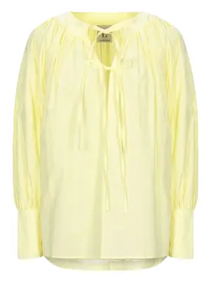 L' AUTRE CHOSE Woven Gathered Top - Yellow