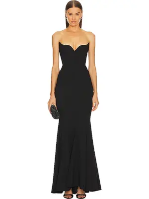 MICHAEL COSTELLO X Billie Gown - Black