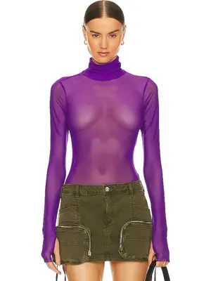 AFRM AFRM Milo Bodysuit Deep Violet