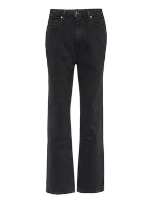 Khaite Abigail High-rise Straight Jeans - Black