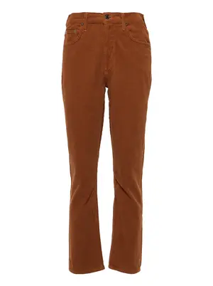 AGOLDE Riley Long Straight Corduroy Pants - Brown