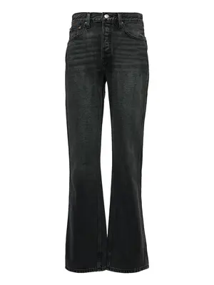 RE/DONE 90s Loose High-rise Straight Jeans - Black