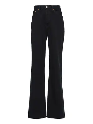 RE/DONE 70s Ultra High-rise Wide-leg Jeans - Black