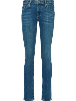 7 For All Mankind Pyper Mid-rise Skinny Jeans - Blue