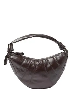 LEMAIRE Fortune Croissant Leather Shoulder Bag - Brown