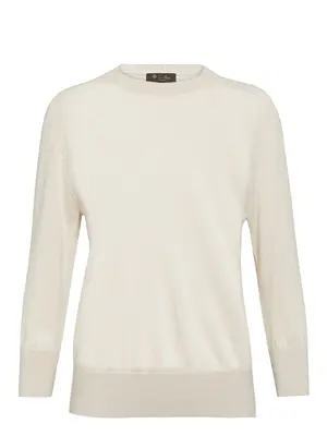 Loro Piana Piuma Cashmere Sweater - Beige