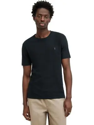 ALLSAINTS Brace Brushed Cotton Crew Neck T-shirt - Black