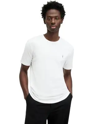 ALLSAINTS Brace Brushed Cotton Crew Neck T-shirt - White